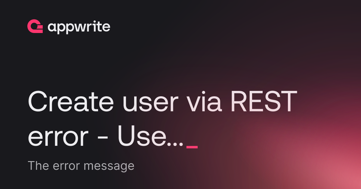 Create User Via Rest Error User Role Guests Missing Scope Account